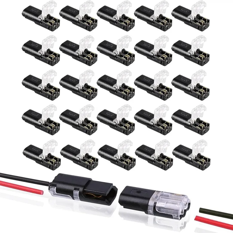 30 Pack Double Wire Plug-In insulation piercing connector with Locking ...