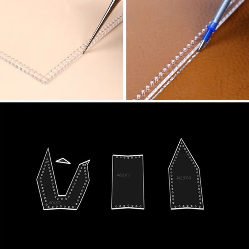 NUBECOM Crane Design Leather Template for custom made...