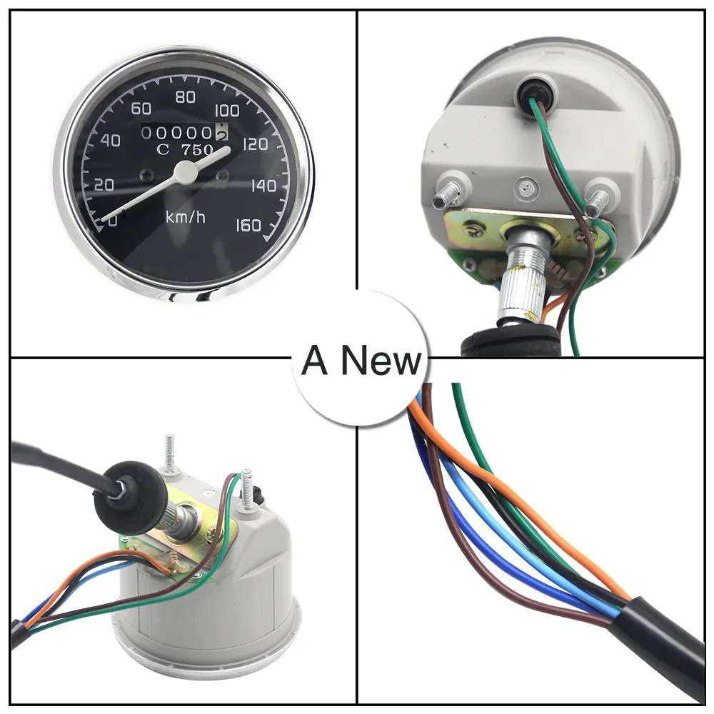 Retro Speedometer | CJ-K750 Round Motorcycle Meter for BMW R50 R1 R71 ...