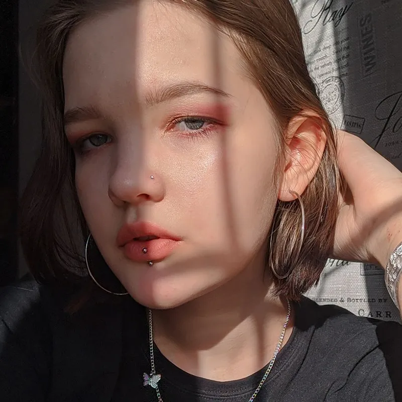 925 Sterling Silver Tongue Ring: Barbell 16G Lip Nipple Rook Piercing ...