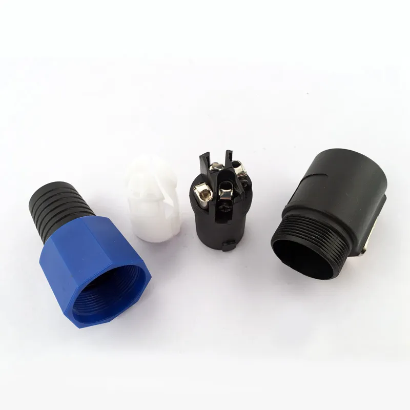 4-Pin Male Docking Connector Locking Plug and Socket Audio Adapter ...