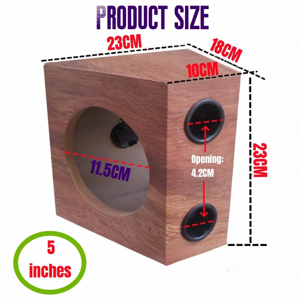 DHgate.com:Triangular Car Subwoofer Speaker Enclosure Box for 4/5/6 ...