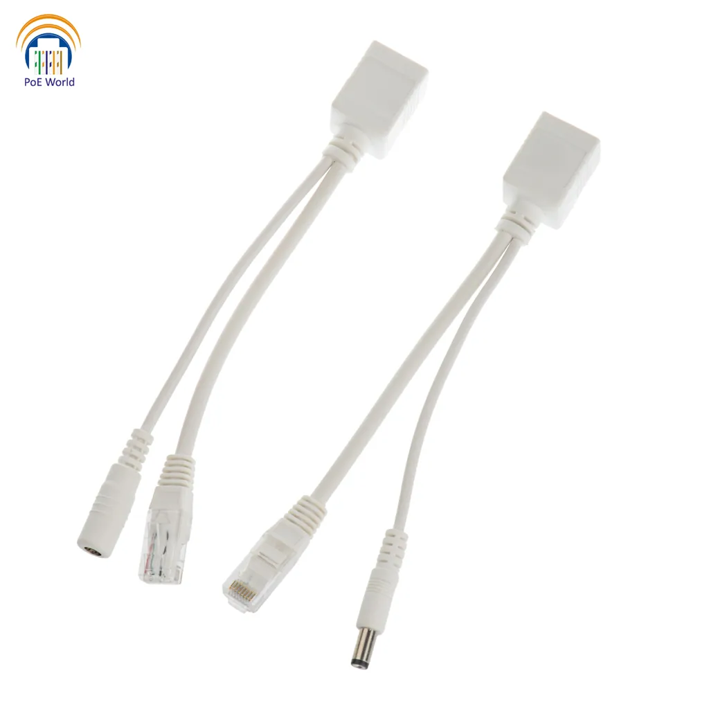Free Ship POE Adapter Cable RJ45 Injector Splitter Kit Separator ...