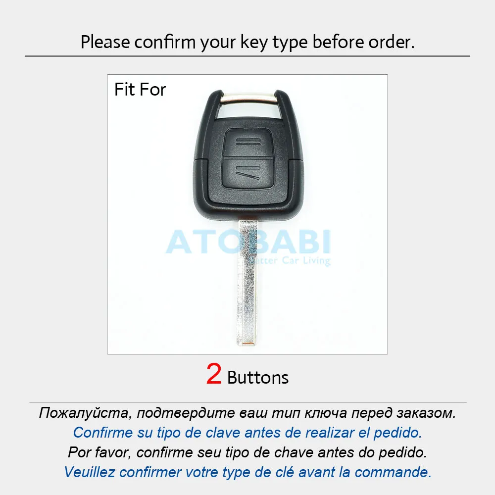 Leather Key Fob Cover for Opel Vauxhall Astra G Zafira Vectra C Auto ...