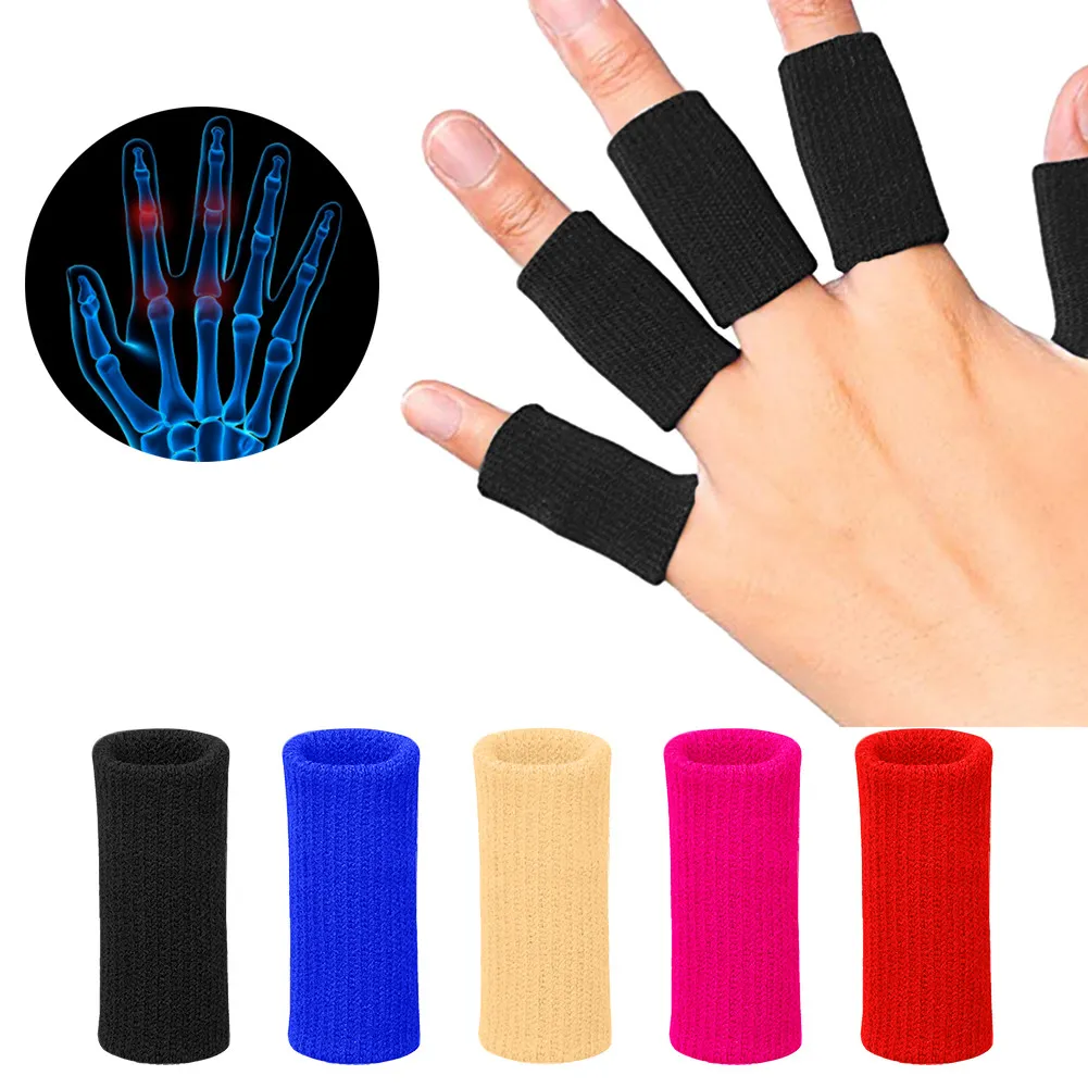 10-Pack Compression Finger Splint Sleeves for Basketball, Arthritis ...