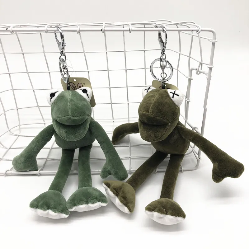 Green Frog Stuffed Toy Long Legged Plush Frog Doll, Soft Key Ring ...