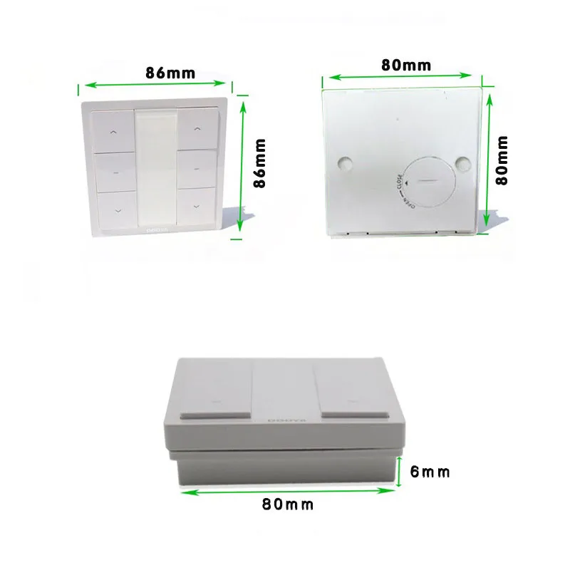 Dooya Smart Home Automation Dual Channel Wall Switch with Remote ...