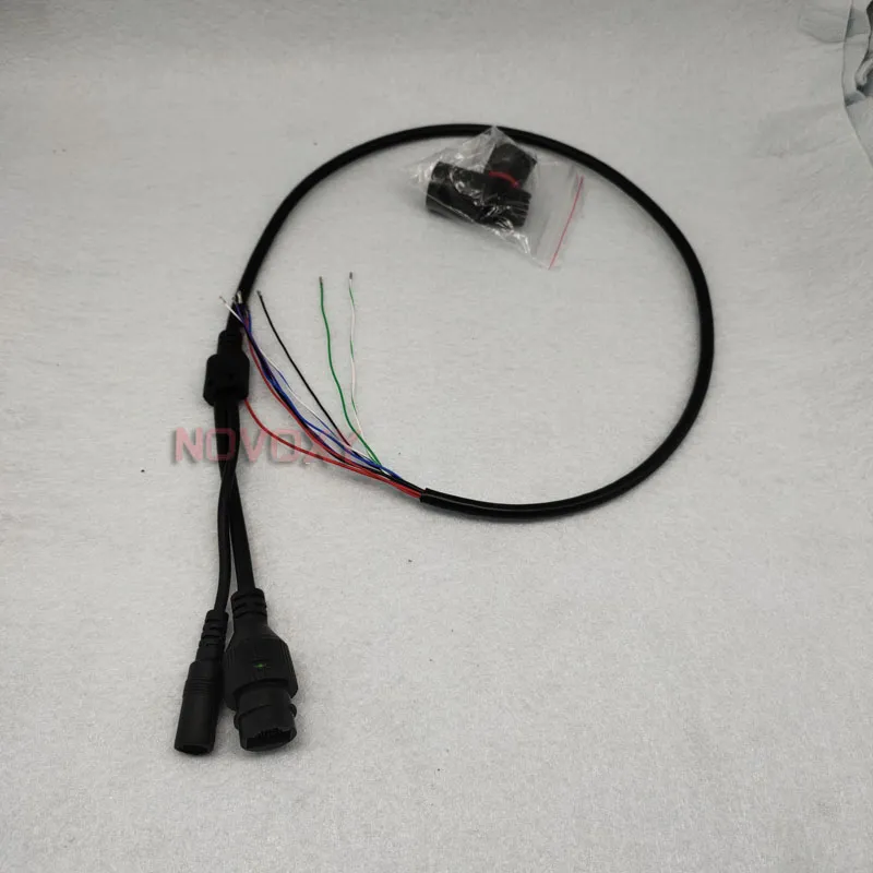 Upgraded 9/11/12Pin Audio Reset PoE RJ45 Camera Cable for CCTV IP ...
