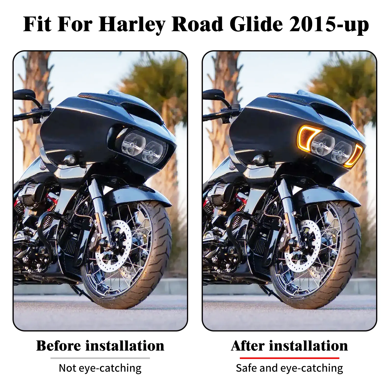 DHgate.com:Motorcycle LED Turn Signals Indicator Lights Headlight Vent ...
