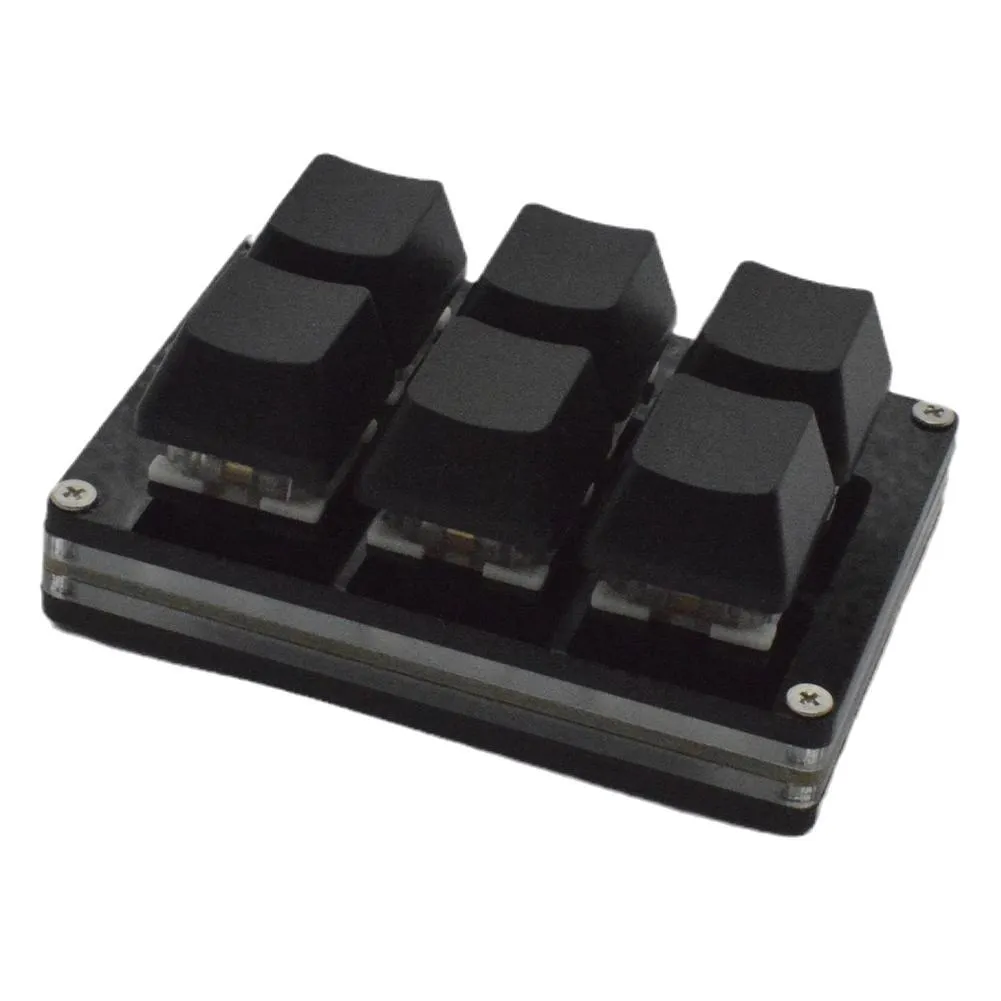 Mini Gaming Keyboard Compact 6 Key Mechanical Keypad With Red Switches ...