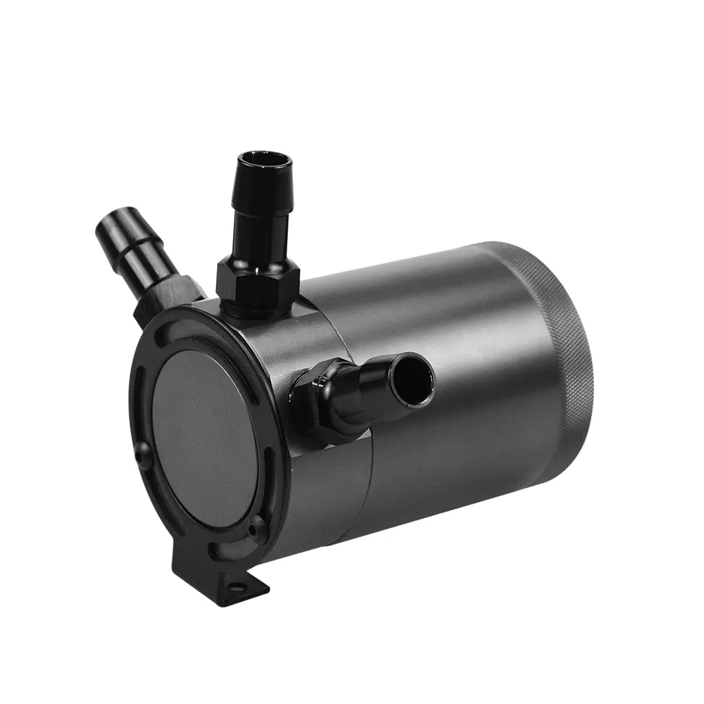 Universal Auto Oil Catch Can Baffled Reservoir Tank Air Oil Separator ...