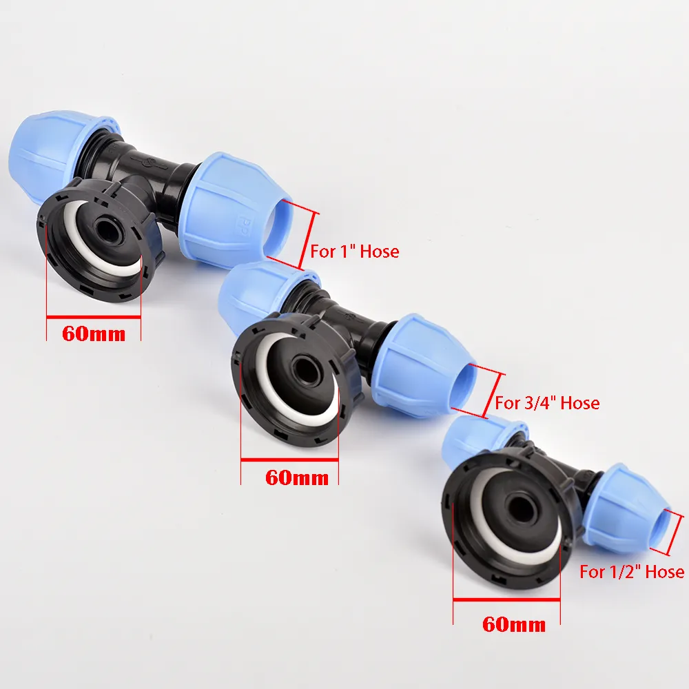 IBC Tank Fittings: 20/25/32mm S60 IBC Tank Tee Splitter Quick Coupler ...