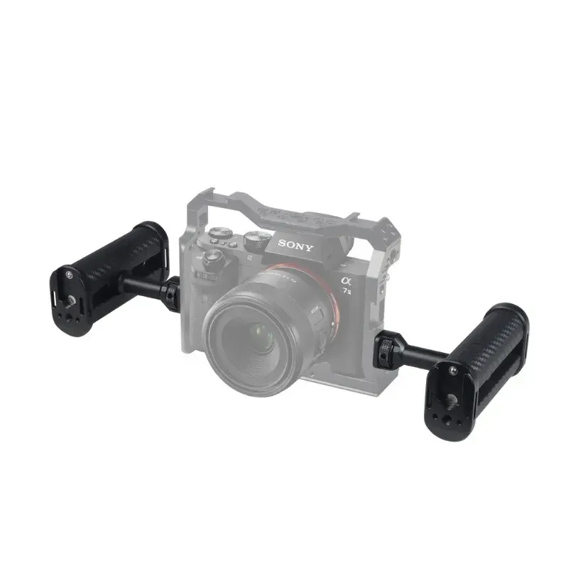 Adjustable Aluminum Side Handle with 1/4 Screw cage camera, Cold Shoe ...