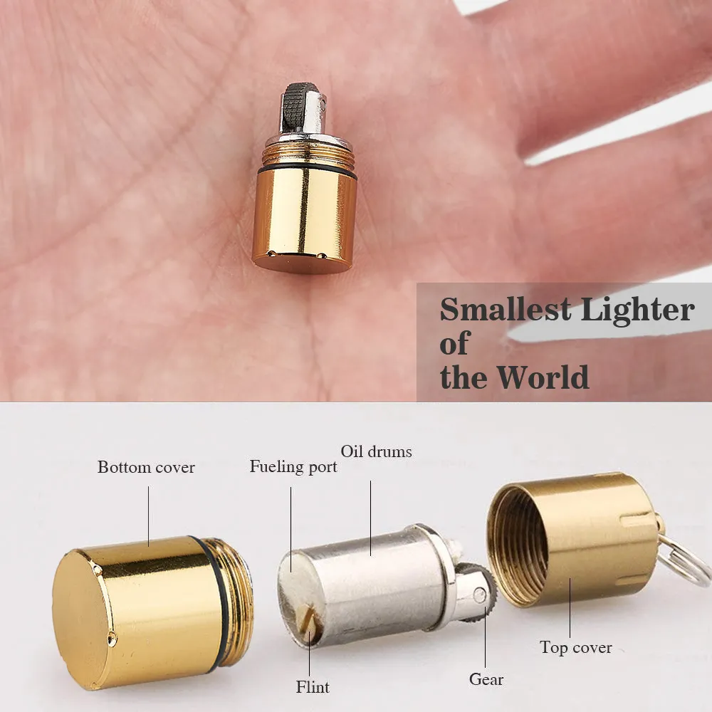 Mini Thumb Lighter and Knife Set, Field Emergency Survival Tool ...