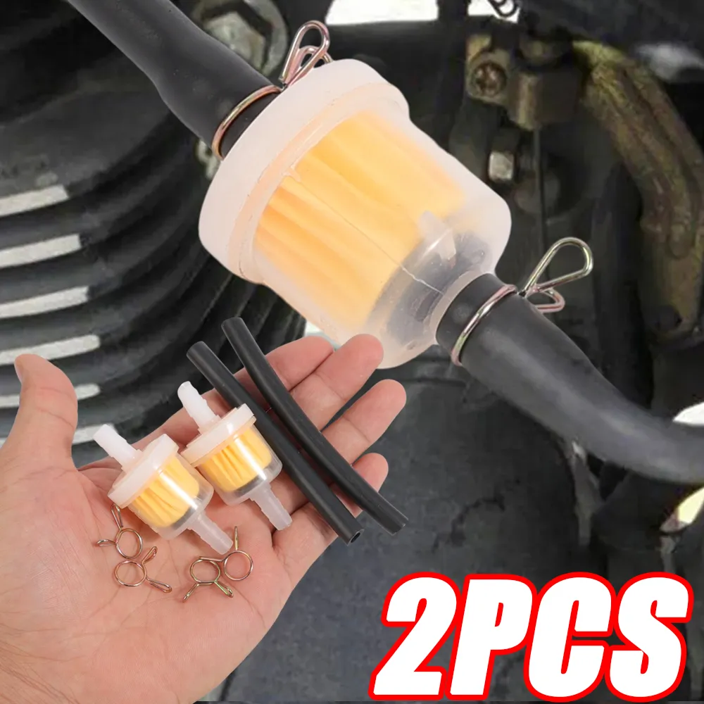 2024 Universal Motorcycle Scooter Moped Dirt Bike Gas Oil Fuel Filter ...