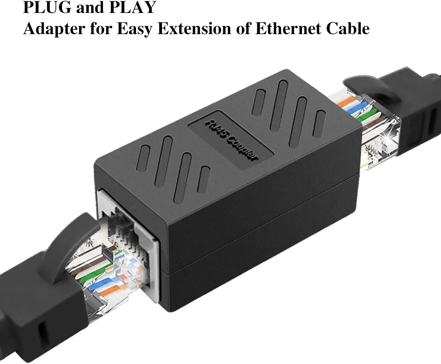 RJ45 Ethernet Coupler Extender | Cat5 Cat6 Cat6a Female to Female ...
