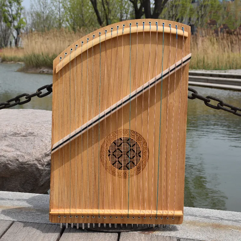 Professional Paulownia Wood Portable Guzheng: 21-String Chinese Zither ...