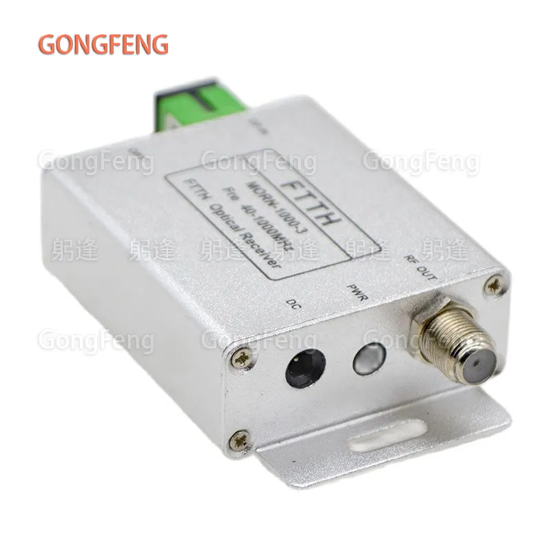 10-Pack Indoor Alloy CATV GEPON Fiber Optic Receiver with AGC & WDM ...