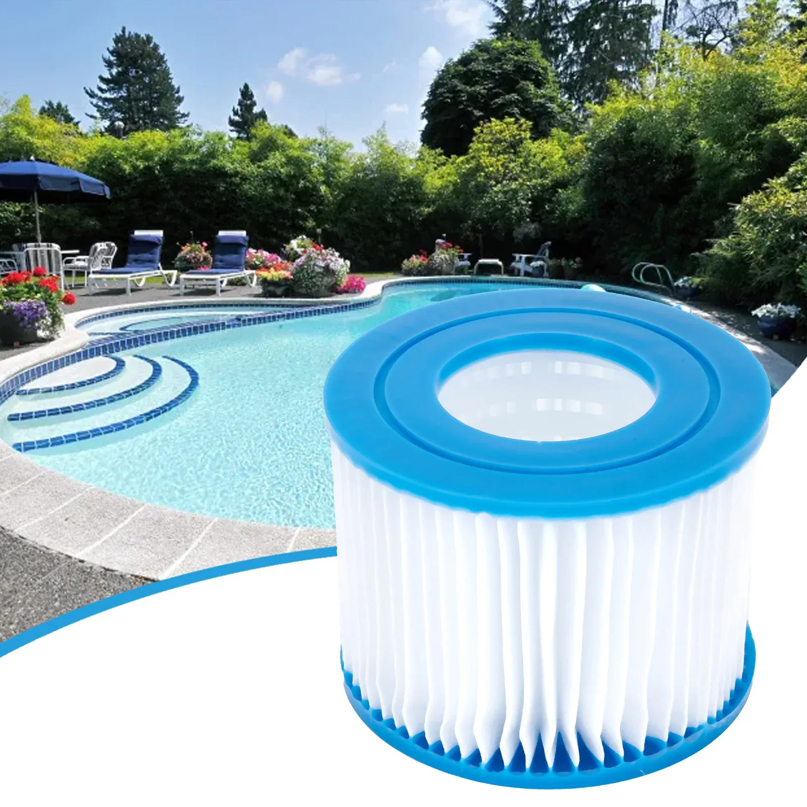 Pool Filter Cartridge Replacement Durable Spa Filters For Outdoor Hot ...