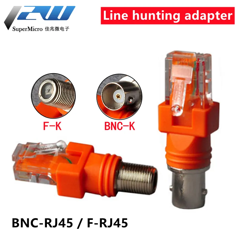 Wholesale 1/F Type Connectors RF Female To RJ45 Male Coaxial Barrel ...