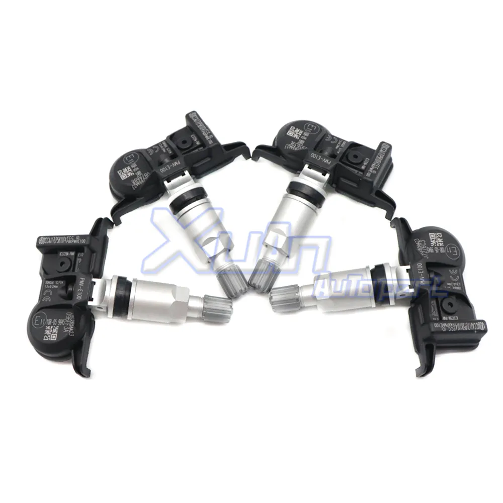 4-Pack XUAN Black PMV-E100 433MHz Tire Pressure Sensors TPMS for Toyota ...