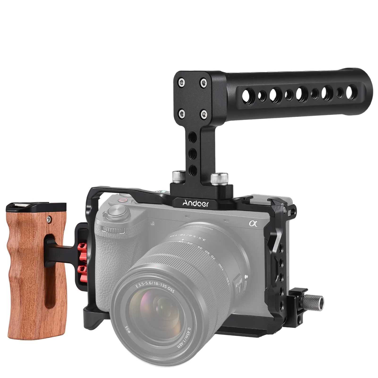 DHgate.com:Andoer Camera Cage for Sony A6700 Camera Top Handle Camera ...