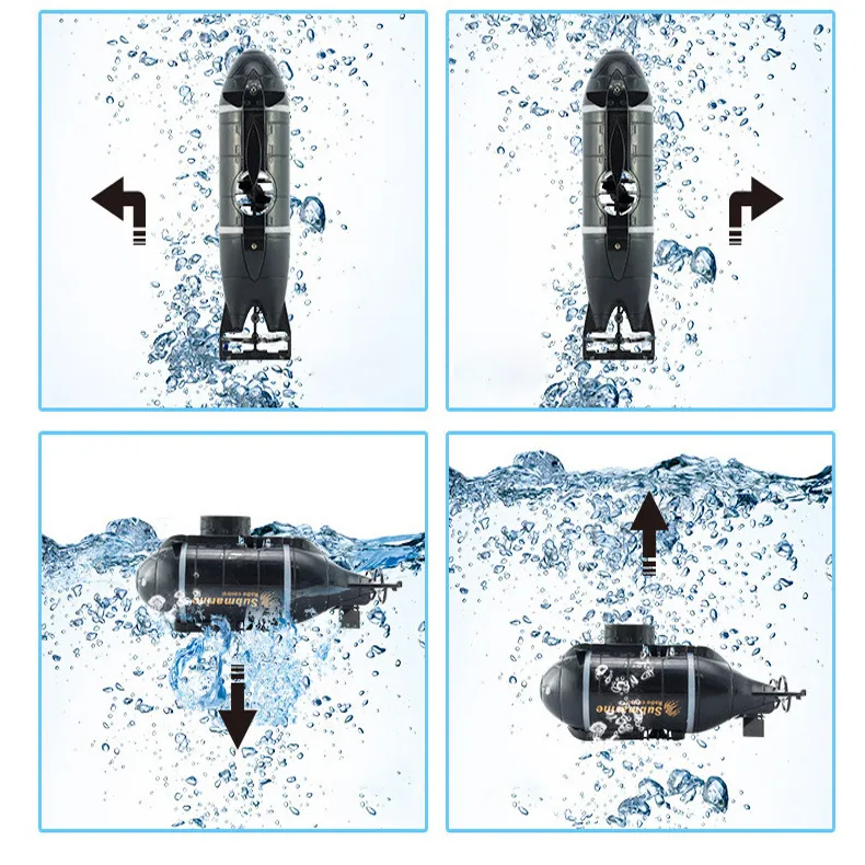 Remote Control Submarine Toy Electric RC Underwater Boat For Kids Boys ...