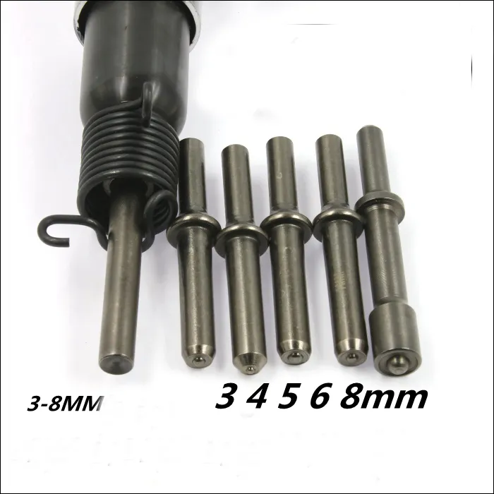 Powerful Pneumatic Air Riveter Gun For Solid & Hollow Rivets Durable ...