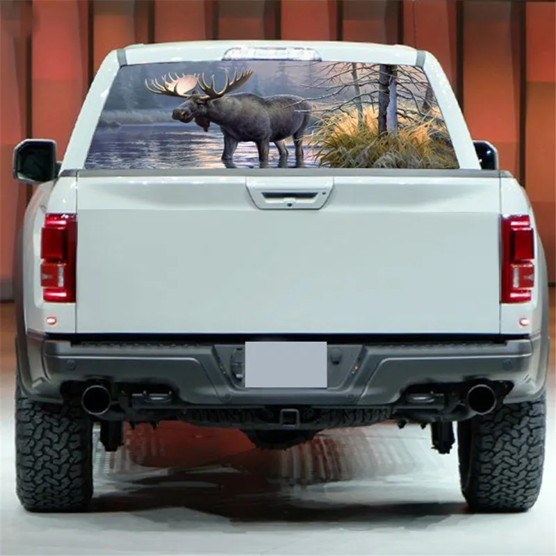 DHgate.com:Elk & Reindeer 3D Rear Windshield Decal Decor for Truck ...