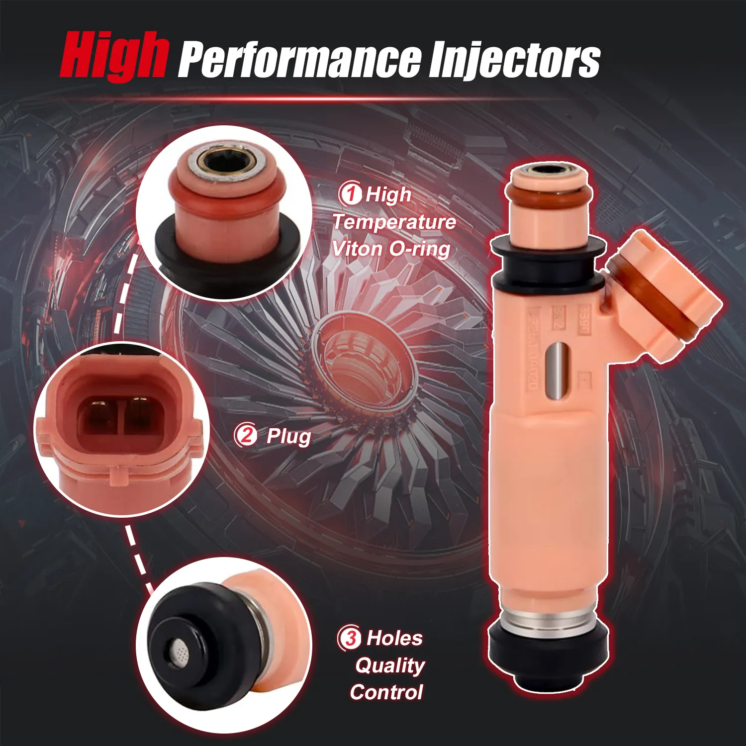 Upgraded Fuel Injectors Compatible with Toyota Camry Highlander Sienna ...