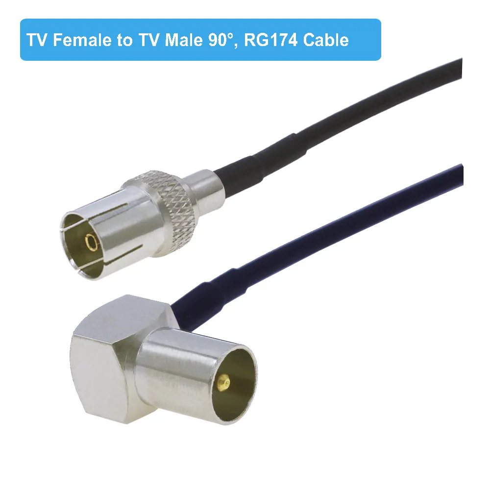 DHgate.com:90° Right Angle RG174 Coax Cable, 50 Ohm Satellite Antenna ...