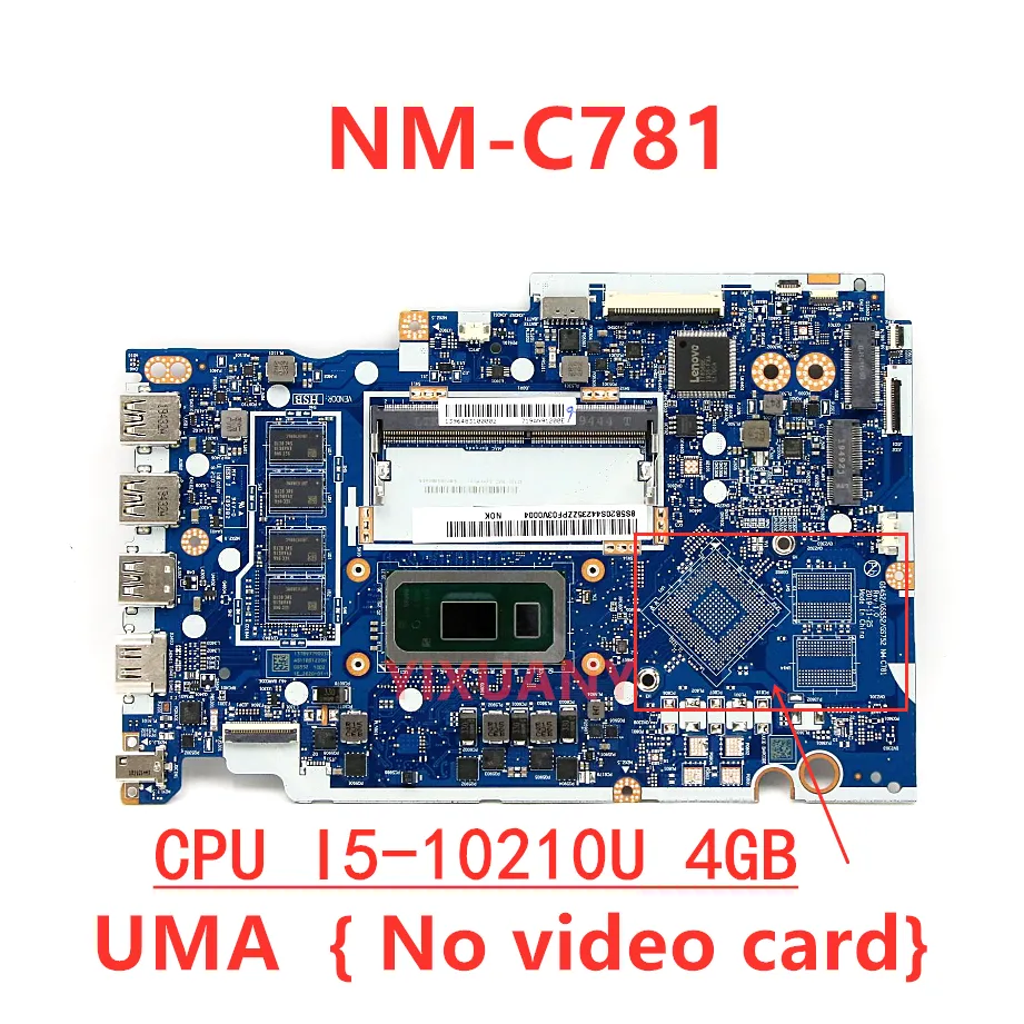 FRU 5B20S44238 GS452/GS552/GS752 Laptop Motherboard with i5-10210U CPU ...