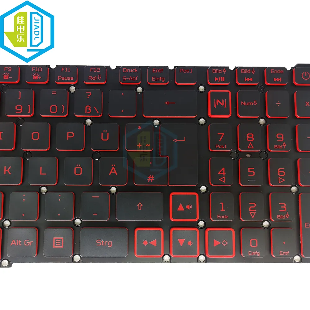 New German Azerty French Turkish Backlit Keyboard For Acer Nitro AN515 ...