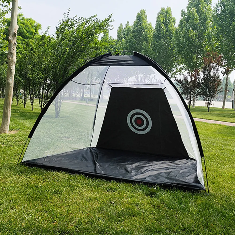 Indoor/Outdoor Golf Practice Net 2M Hitting Cage With Mesh Net For ...