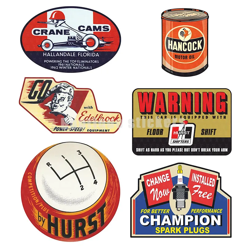 Vintage Racing V8 Car Sticker Waterproof Retro... From Ddmyday, $18.52 ...