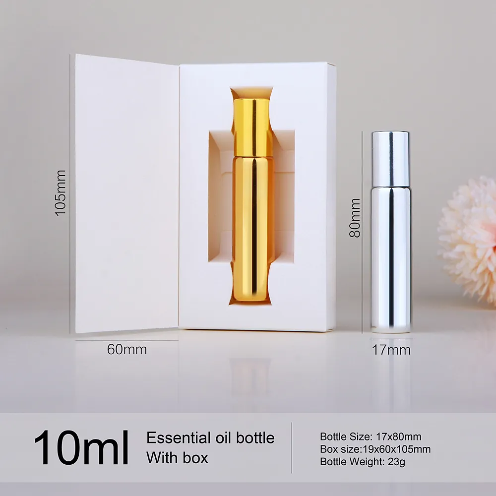 DHgate.com:QtyPcs 10ml Glass Roll-on Bottles with Packaging Box for ...