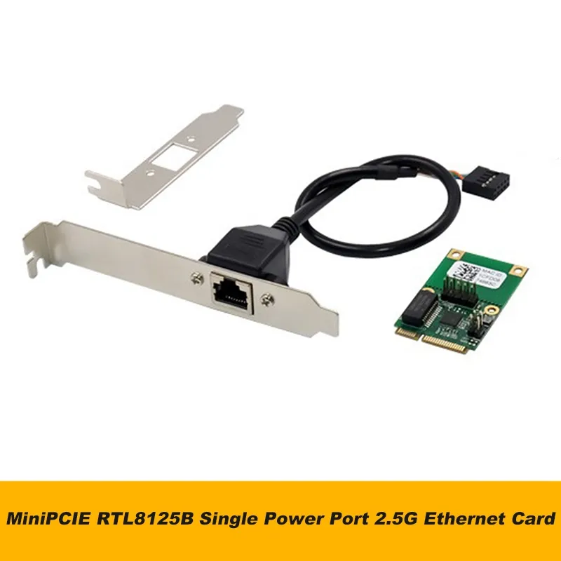 RTL8125B Mini PCIe Single Port 2.5G Ethernet LAN Network Card ...