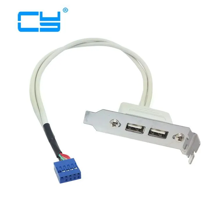 USB Motherboard Header Cable 9pin Female Panel To Motherboard Connector ...