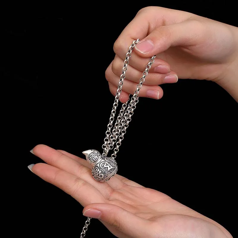 Ash Lockets: S925 Sterling Silver Calabash Pendant Necklace Vintage ...