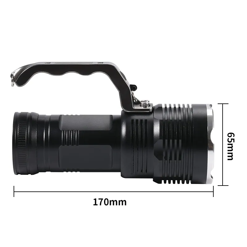 DHgate.com:COB LED Flashlight, Waterproof Super Bright Rechargeable P50 ...