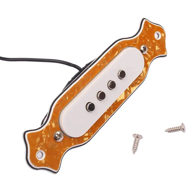 Yellow pre wired guitar pickups for 4-String Cigar...