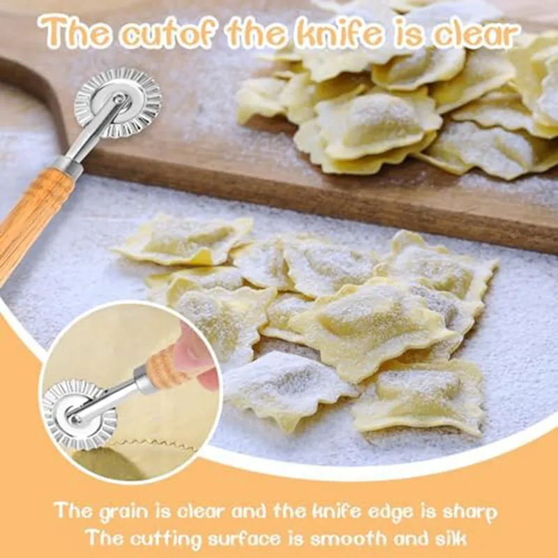 DHgate.com:Upgraded Stainless Steel Pastry Cutter Wheel with Roller ...