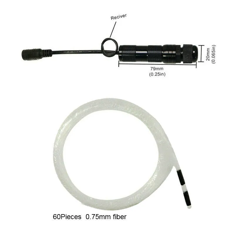 2W 12V Fiber Optic Star Light Source Engine Device 28key RF Remote ...