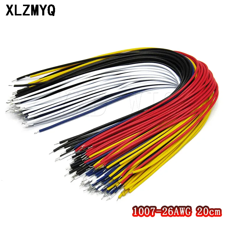 26AWG Tinned Breadboard Jumper Wires, 1007-26AWG 20cm Hook Up Cable ...