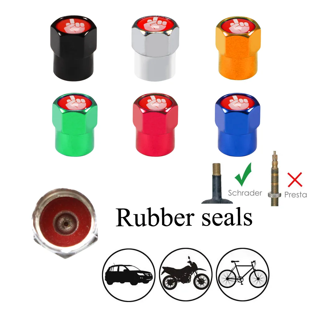 Premium Auto Valve Stem Caps 4-Pack | Universal Tire Airtight Seals for ...