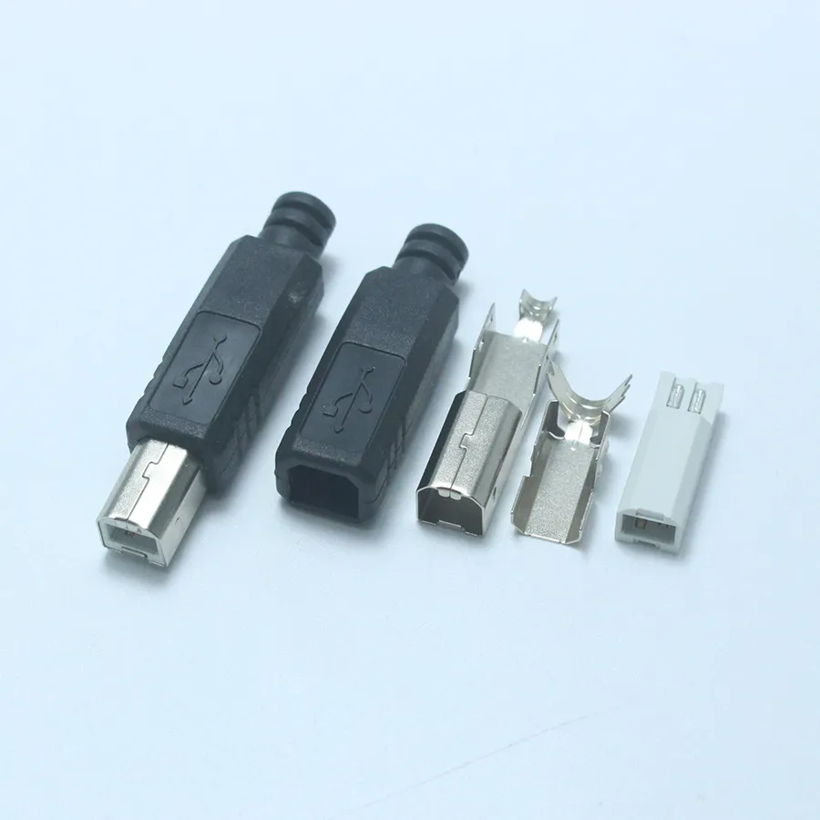 Wholesale Nickel/Gold USB 2.0 B Type Male Connector DIY USB Connector ...