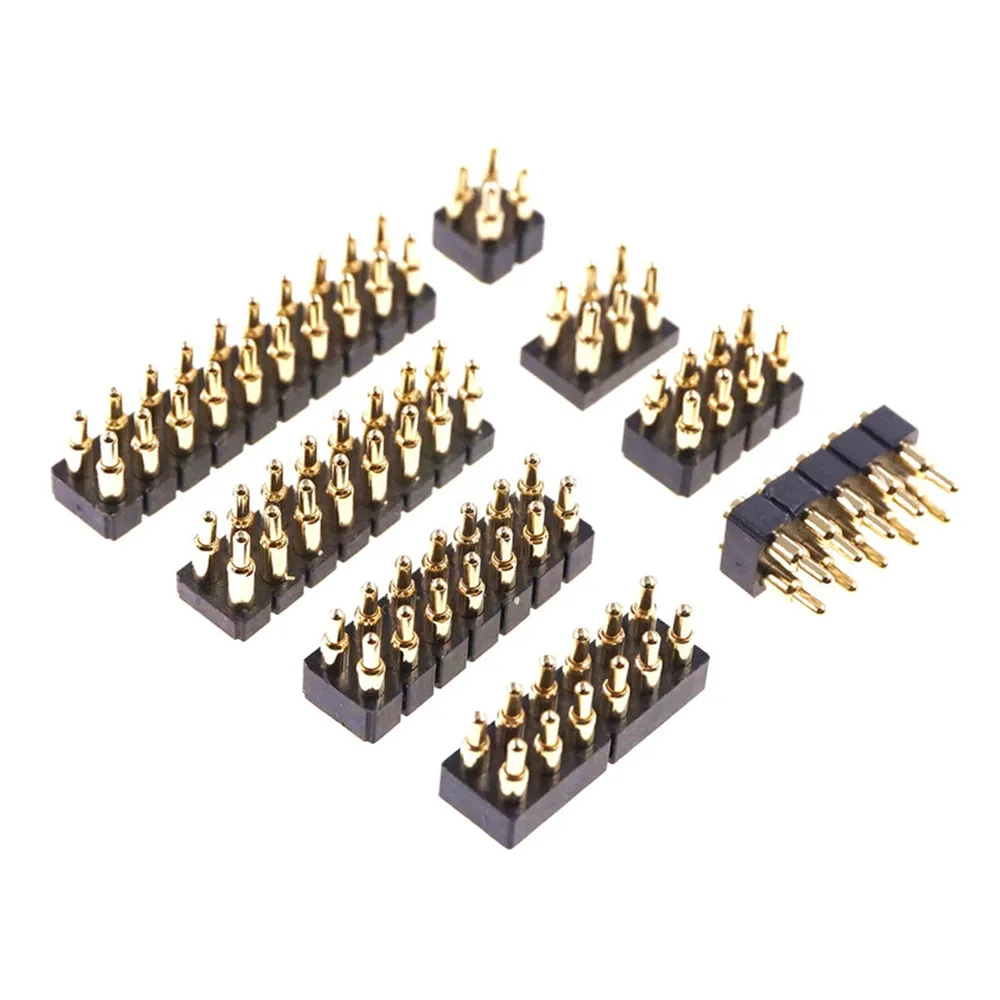 2 Pin Electrical Connector Spring Loaded Pogo Pin Connector Plug, Dual ...