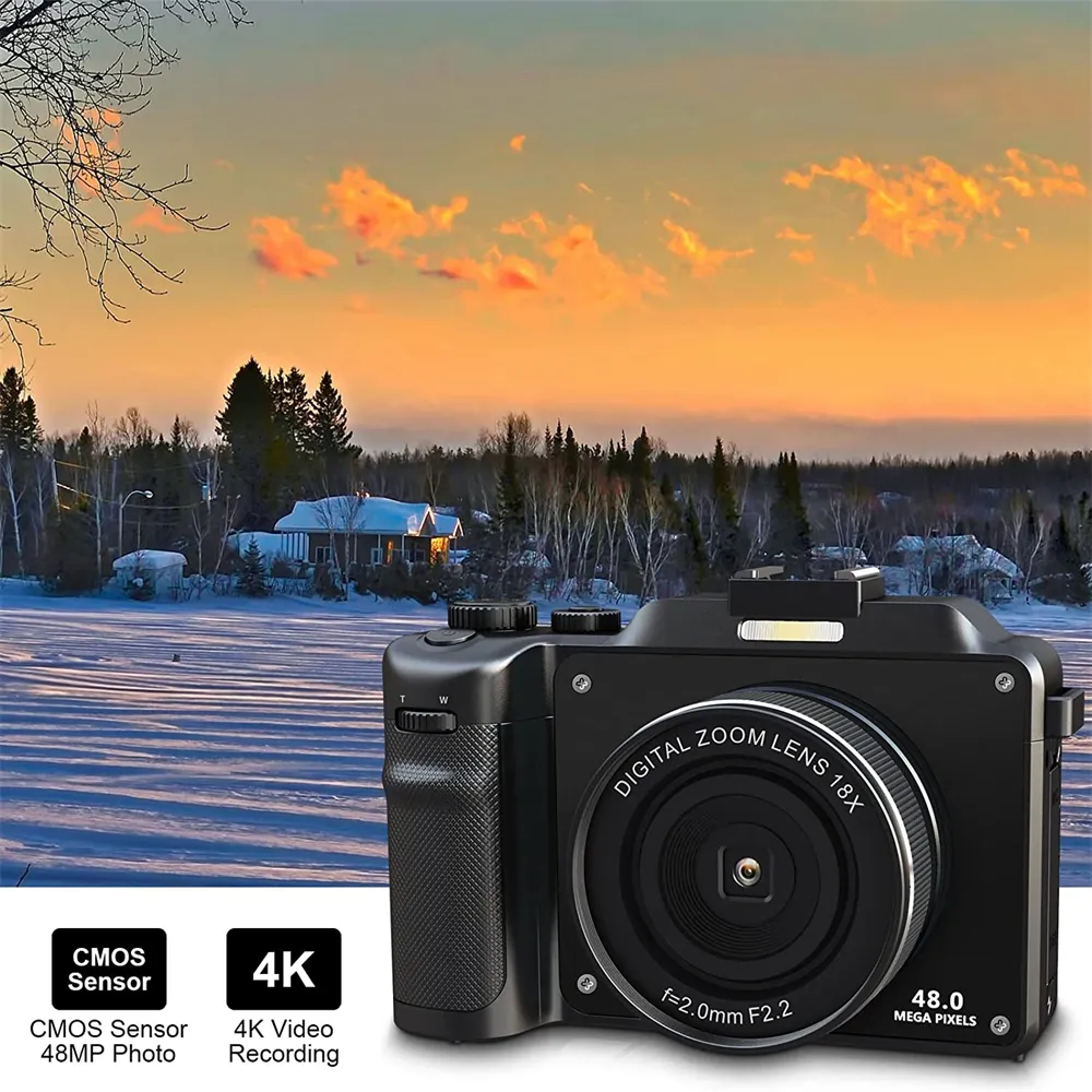 Dual Lens Camera 48MP Digital Camera For Photography & Livestreaming ...