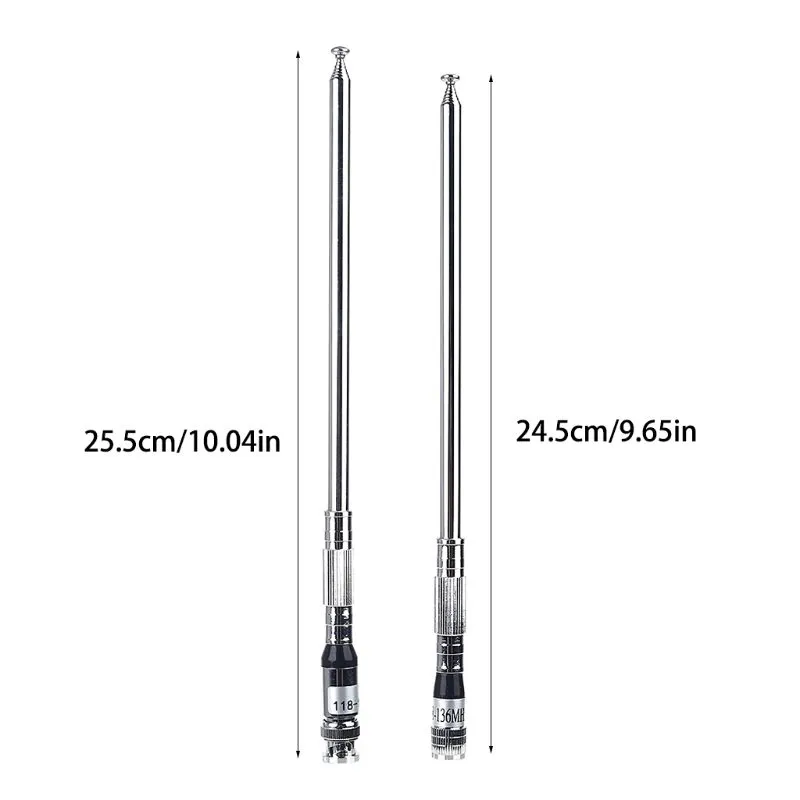Extendable Radio Transmitter Antenna 1M Scalable Whip, 118 136MHz ...