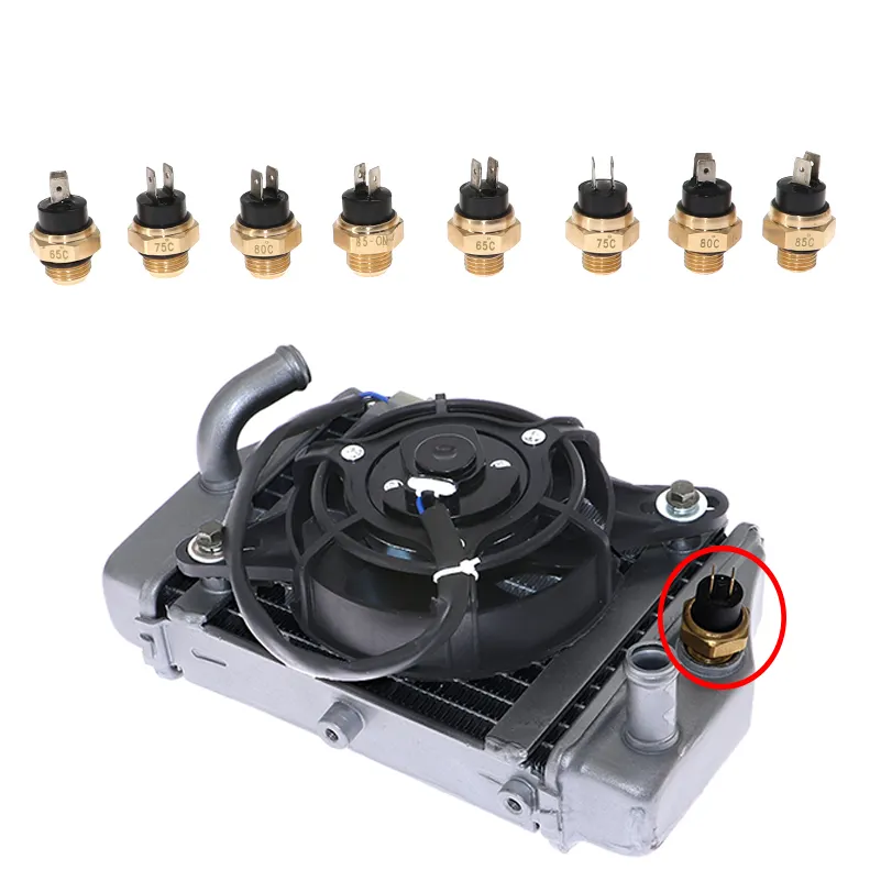 M14/M16 Motorcycle Electric Radiator Coolant Fan Water Temperature ...